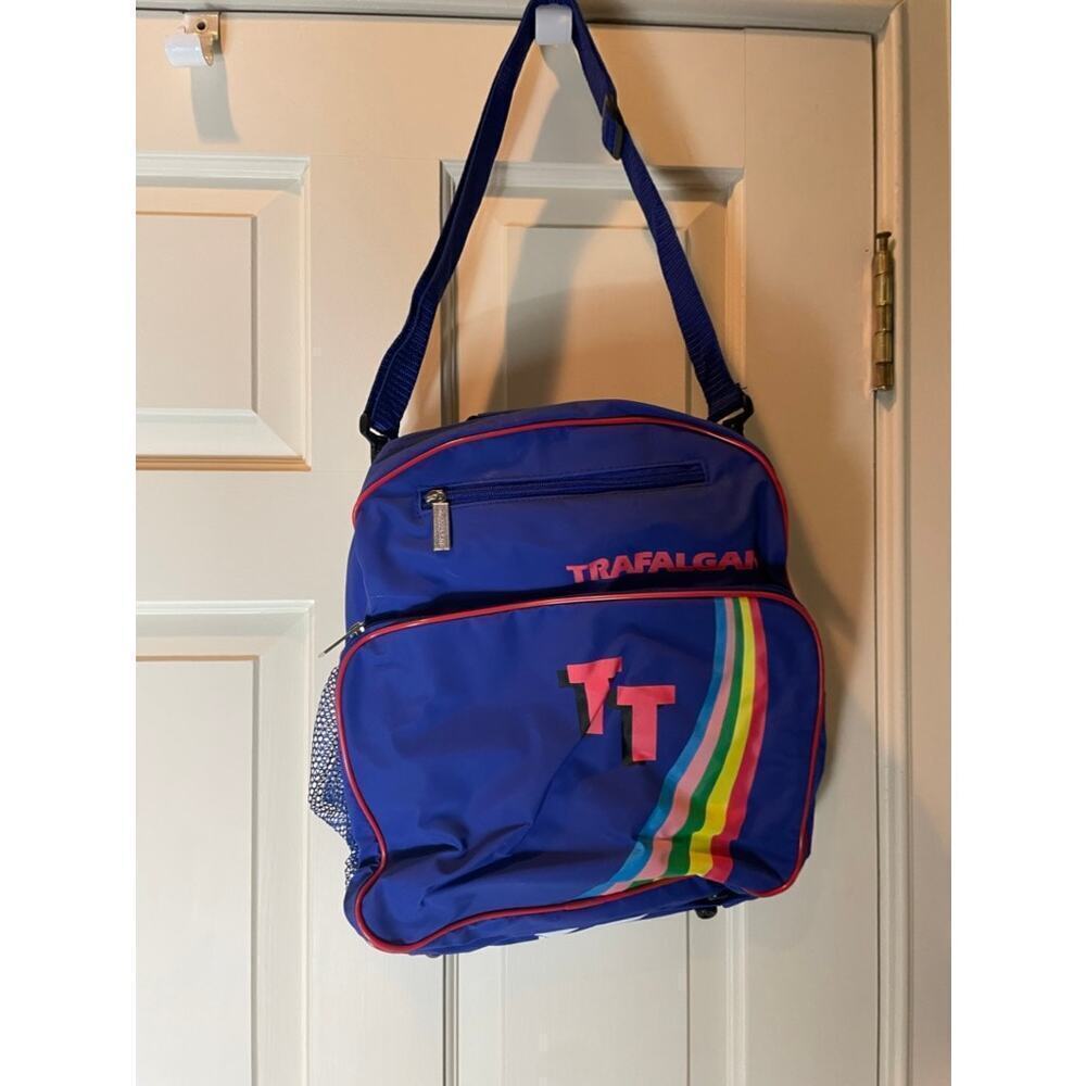 Vintage Trafalgar Rainbow Carry On Rainbow Bag Tote N… - Gem